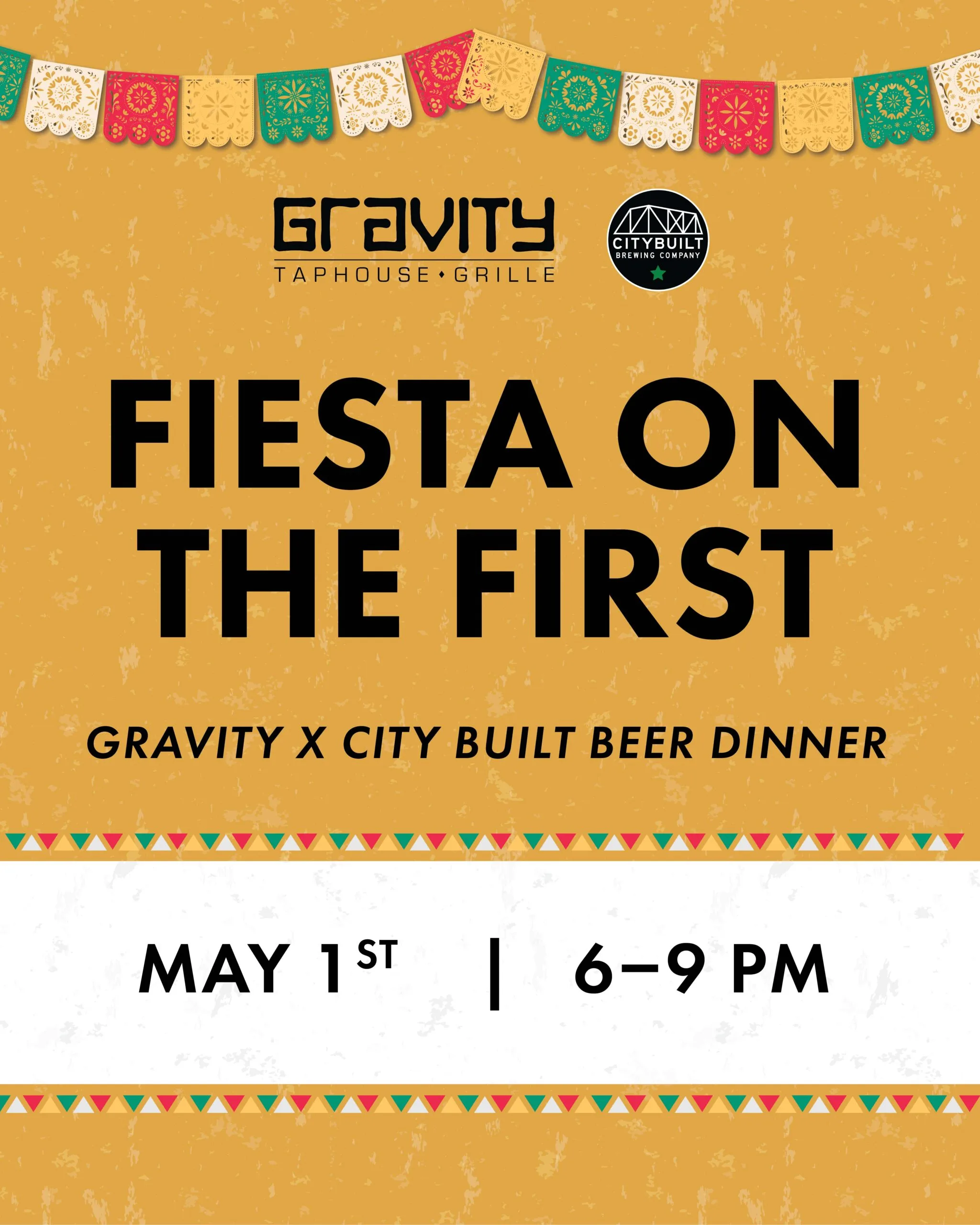 Fiesta on the First: Gravity x City Built Beer Dinner - RedWater ...
